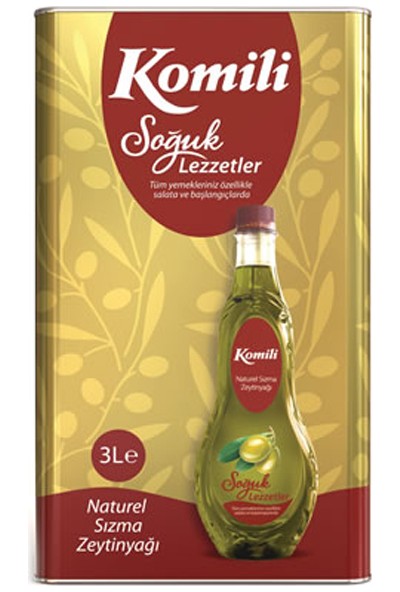 Komili Lezzetlik Meyvemsi Natürel Sızma Zeytinyağı 3 lt