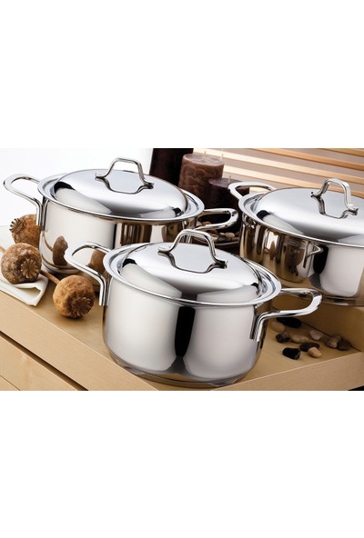 Gülsan Mikro Inox 6 Parça Tencere