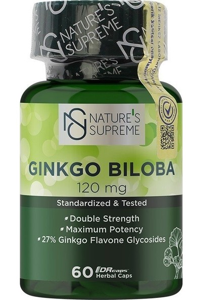 Nature's Supreme Ginkgo Biloba 120 Mg 60 Kapsül