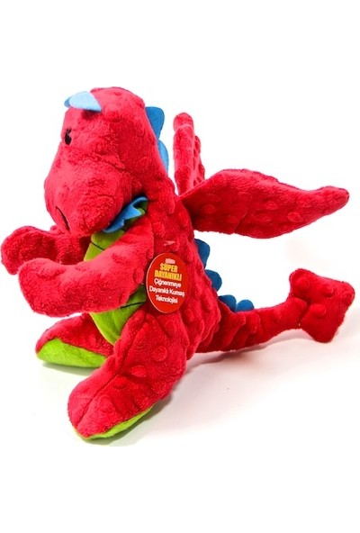 Vardem Peluş 20 cm Süper Dayanıklı Köpek Oyuncağı Dinazor