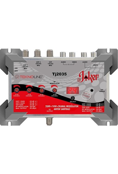 Uydu Dagıtım Santrali - Analog Headend - 2 Kanal Modulatör - Multiband Amplifier 35 Db - 2035 Uydu Dagıtım Santrali - Analog Headend - 2 Kanal Modulatör - Multiband Amplifier 35 Db - 2035