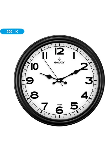 Galaxy Duvar Saati Siyah