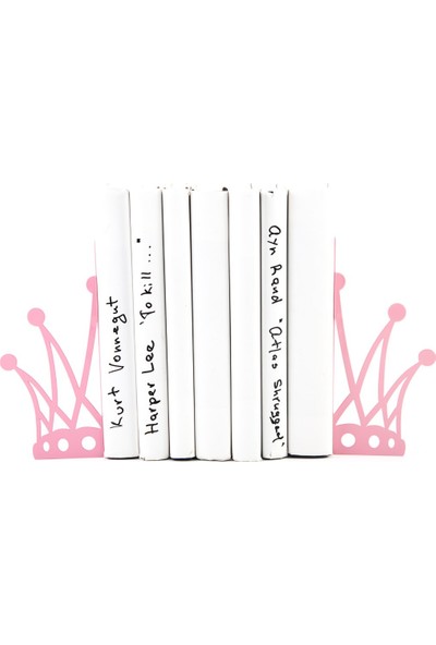 Simge Yapı Dekorasyon Kraliçe Tacı Figürlü Dekoratif Metal Kitap Tutucu Simge Yapı Dekorasyon Kraliçe Tacı Figürlü Dekoratif Metal Kitap Tutucu
