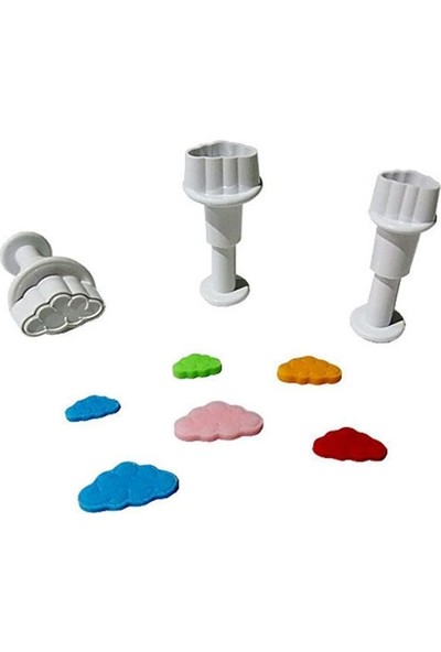 Mas Mutfak Mini Bulut Basmalı (Enjektörlü) Kurabiye Kalıbı (Kopat) - 3'lü Mas Mutfak Mini Bulut Basmalı (Enjektörlü) Kurabiye Kalıbı (Kopat) - 3'lü