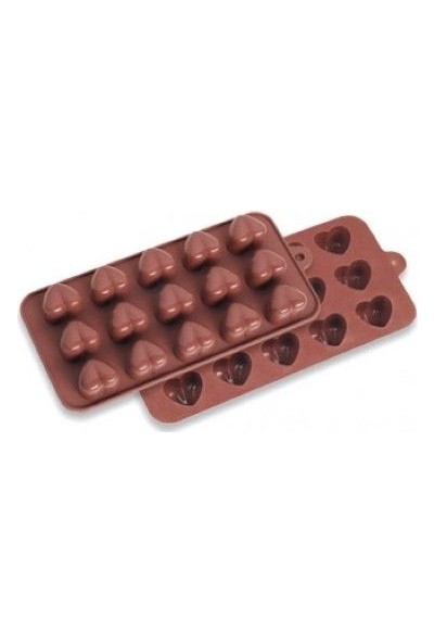 Mas Mutfak Silikon Küçük Kalp Çikolata Kalıbı 15li Mas Mutfak Silikon Küçük Kalp Çikolata Kalıbı 15li