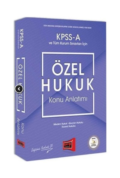 Yargı Yayınevi KPSS A Grubu Özel Hukuk Konu Anlatımı