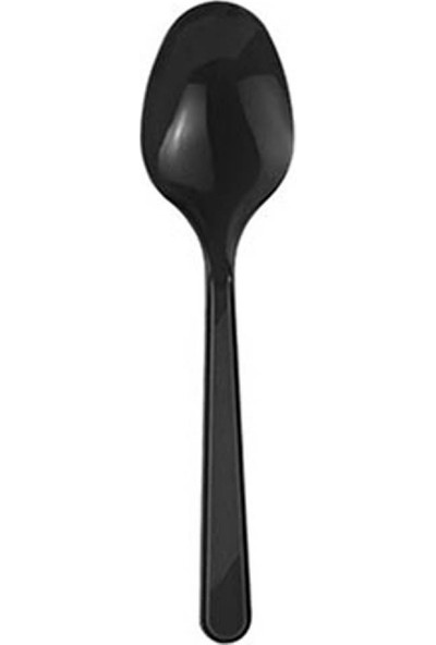Samur Siyah Plastik Kaşık 25 Adet