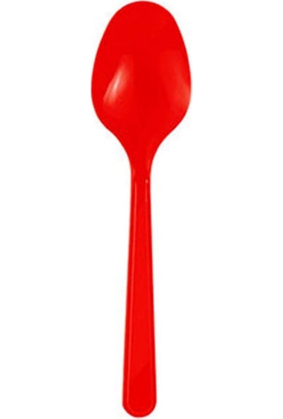 Samur Kırmızı Plastik Kaşık 25 Adet Samur Kırmızı Plastik Kaşık 25 Adet