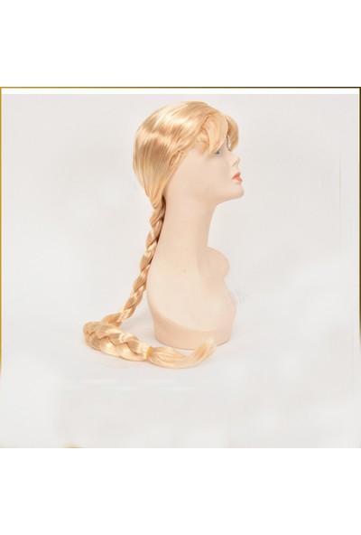 Samur Karlar Ülkesi Elsa Prenses Örgülü Peruk Samur Karlar Ülkesi Elsa Prenses Örgülü Peruk