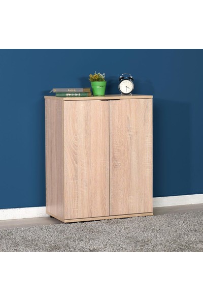 Adore Dinamik 2 Kapaklı 5 Bölmeli Ayakkabılık - Sonoma