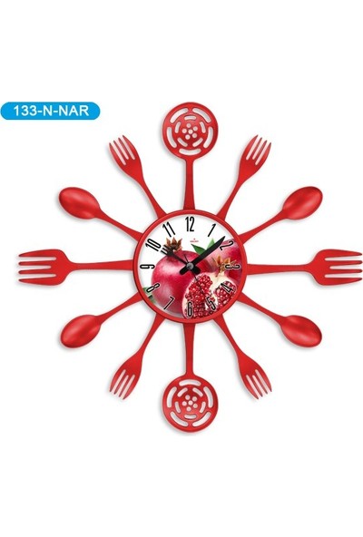 Galaxy 133-Nar Mutfak Saati - Kırmızı