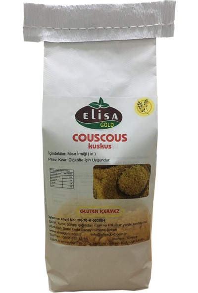 Elisa Gold Glutensiz Cous Cous (Kuskus) 1000 gr Elisa Gold Glutensiz Cous Cous (Kuskus) 1000 gr