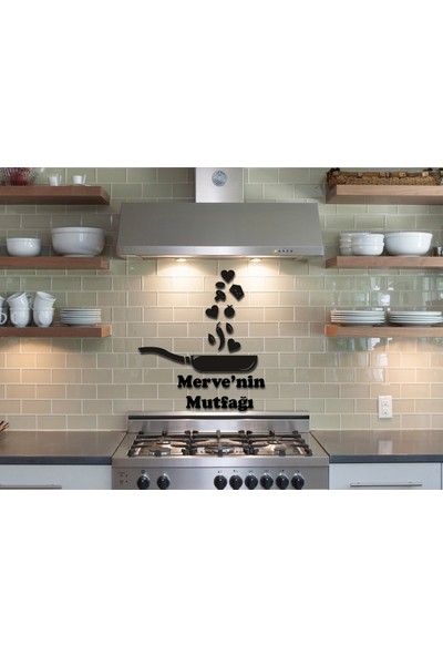 LazerAtölye Dekoratif Tava Mutfak Süsü Ahşap Siyah İsme Özel LazerAtölye Dekoratif Tava Mutfak Süsü Ahşap Siyah İsme Özel