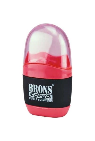 Brons Br-279 Kalemtraş Silgili Combo 2 Karışık Renklerde