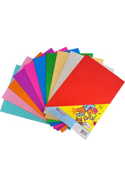 Bafix Simli Eva A-4 Renk Glitter 10 Lu (1 Paket 10 Adet) Bafix Simli Eva A-4 Renk Glitter 10 Lu (1 Paket 10 Adet)