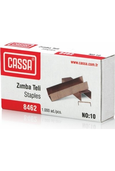 Cassa Zımba Teli No :10 Sarı 8462 (1 Paket 10 Kutu) Cassa Zımba Teli No :10 Sarı 8462 (1 Paket 10 Kutu)