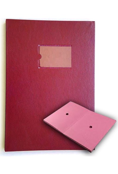 Dilman İmza Dosyası 16 Yaprak Kırmızı