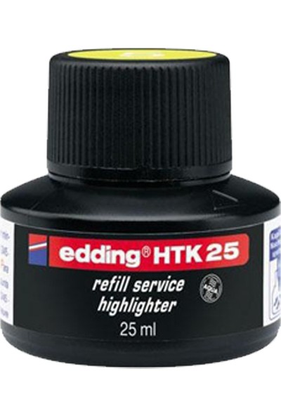 Edding Fosforlu Kalem Mürekkebi Sarı 25 Ml HTK25