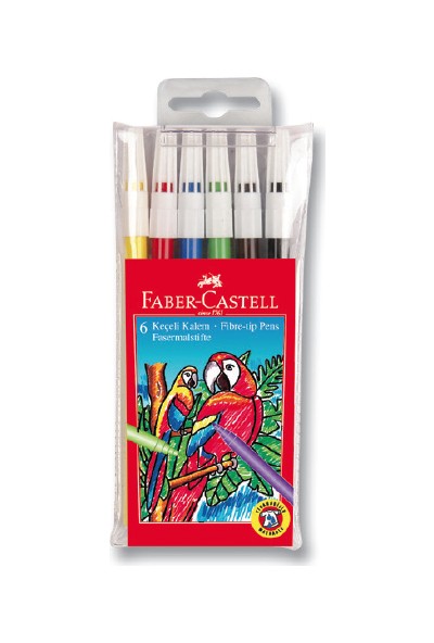 Faber-Castell Keçeli Kalem 6 Renk Yıkanabilir 5067155106