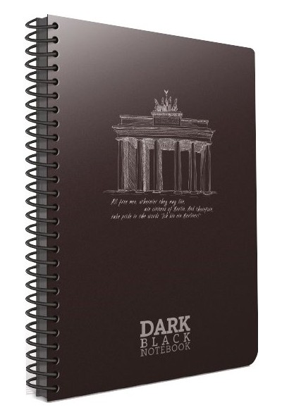 Gıpta Dark Siyah Defter A-4 Spiralli Pp Kapak 50-0 3-2672000-2011