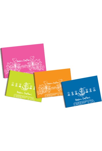 Gıpta Resim Defteri Pp Kapak Spiralli 35X50 Cm 25 Yaprak 3-1773000-2011
