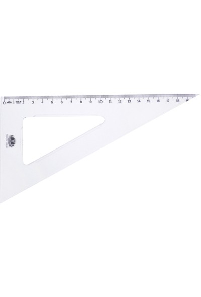 Hatas Gönye Ögrenci Tipi 21 Cm 60 Derece 0750 Hatas Gönye Ögrenci Tipi 21 Cm 60 Derece 0750
