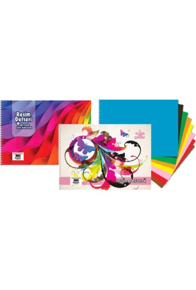 Keskin Color Srpiralli Resim Defteri 35X50 Cm 10+10 Yaprak Fon Kartonlu 301520-99