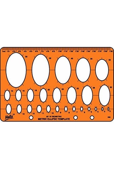 Maped Elips Çizim Şablonu X08821 Maped Elips Çizim Şablonu X08821