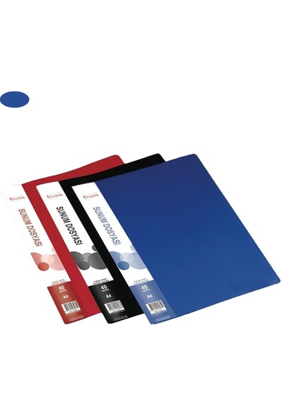 Noki İpli Katalog Dosya 40 Yaprak Karışık Renk 64140-Nn-130