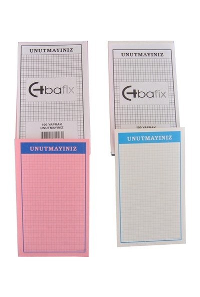 Platin Puk002 Unutmayınız Kartı Pastel Not Kağıdı