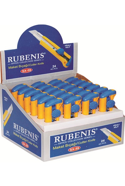Rubenis Sx-59 Maket Bıçağı Sıkmalı Yedekli Rubenis Sx-59 Maket Bıçağı Sıkmalı Yedekli
