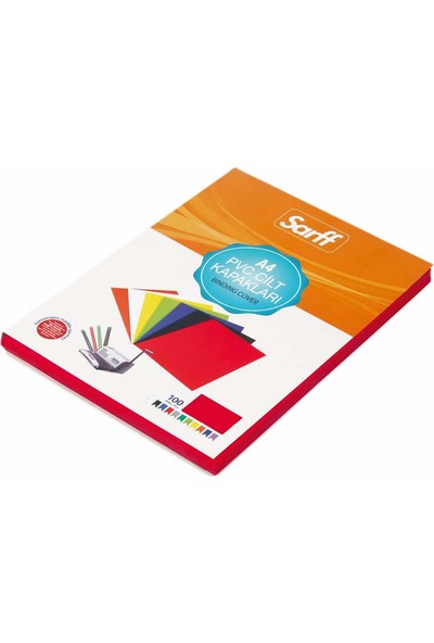 Sarff Cilt Kapağı A-4 500 Micron Şeffaf Kırmızı 15201104 50 Li (1 Paket 50 Adet) Sarff Cilt Kapağı A-4 500 Micron Şeffaf Kırmızı 15201104 50 Li (1 Paket 50 Adet)
