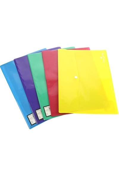 Sdk Çıtçıtlı Körüklü Mat Evrak Zarfı Sarı W-4402-3