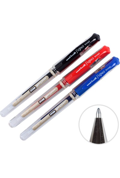 Uni Um-153 Signo Broad İmza Kalemi 1,0 Mm 3 Lü Karışık Renk Uni Um-153 Signo Broad İmza Kalemi 1,0 Mm 3 Lü Karışık Renk