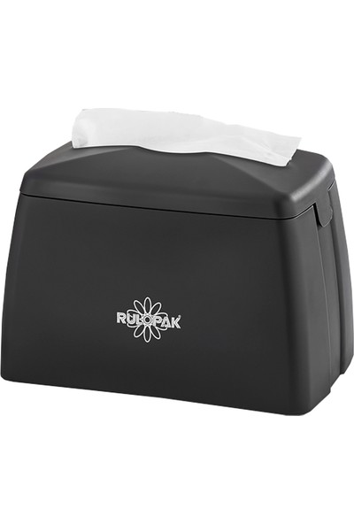 Rulopak R-1331 Modern Masa Üstü Maxi Peçete Dispenseri Siyah