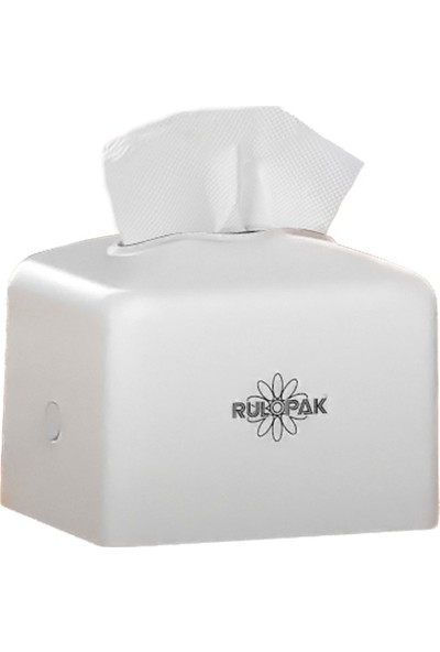 Rulopak R-1332 Modern Mini Masaüstü Peçete Dispenseri Beyaz
