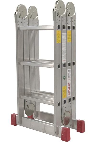 Cömert 4 Kırmalı 3 Basamaklı Kırmalı Akrobat Merdiven