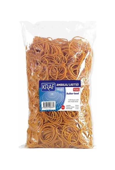 Kraf Ambalaj Lastiği %100 Kauçuk 500Gr 950G