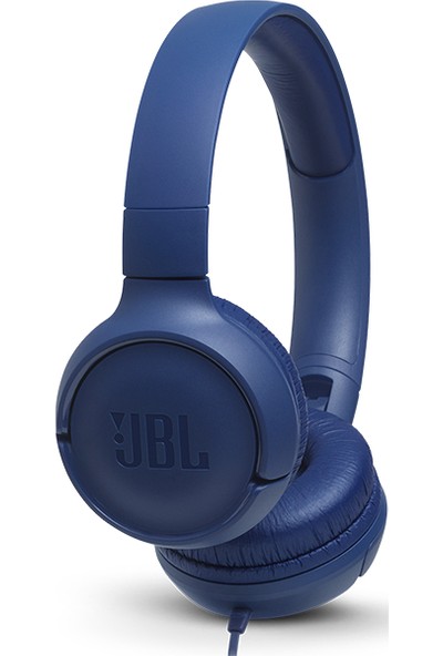 JBL T500 Mikrofonlu Kablolu Kulaküstü Mavi Kulaklık JBL T500 Mikrofonlu Kablolu Kulaküstü Mavi Kulaklık