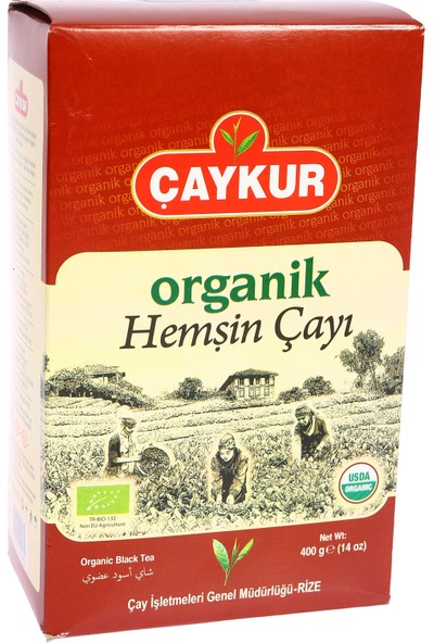Çaykur Organik Siyah Hemşin Çayı 400 gr (Karton Kutu)
