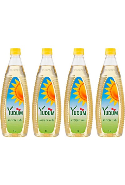 Yudum 1 Lt Ayçiçekyağı 4'Lü