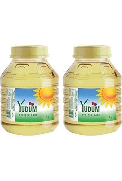 Yudum 5 Lt Pet Ayçiçekyağı 2'Li