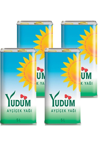 Yudum 5 Lt Ayçiçekyağı 4'Lü