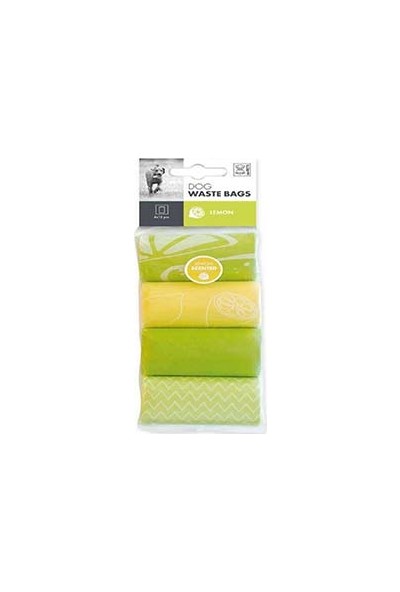 M-Pets Köpek Dışkı Toplama Poşeti Limon Kokulu 4 X 15 M-Pets Köpek Dışkı Toplama Poşeti Limon Kokulu 4 X 15