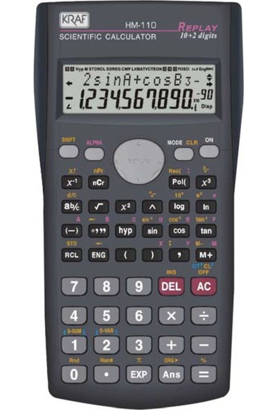 Kraf Hesap Makinesi Bilimsel Fonksiyonlu Hm-110 Kraf Hesap Makinesi Bilimsel Fonksiyonlu Hm-110