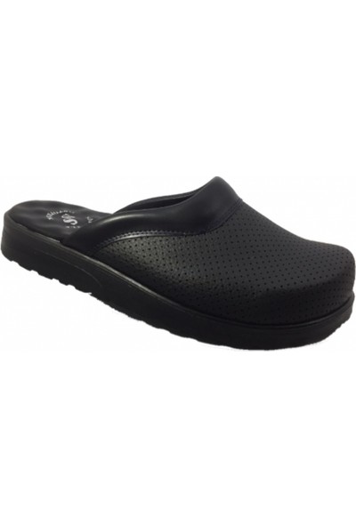 Soft Siyah Sabo Terlik Doktor Hemşire Hastane Aşçı Terliği