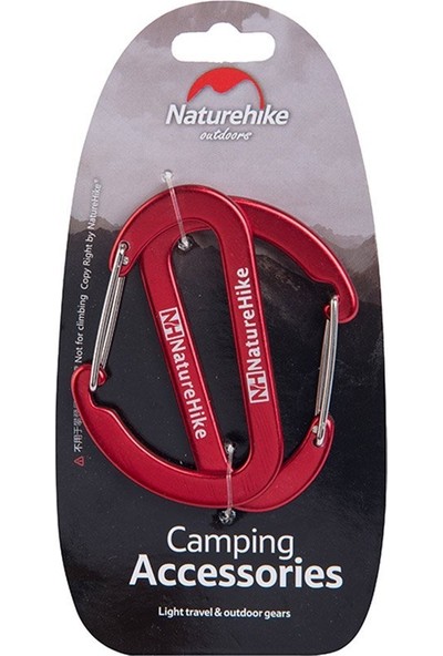 Naturehike Panerai Çok Amaçlı Karabina 2 Adet NH15A002H Kırmızı Naturehike Panerai Çok Amaçlı Karabina 2 Adet NH15A002H Kırmızı