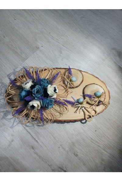 Dekorbizden Kütük Söz Nişan Tepsisi Ahşap Tepsi Dekorbizden Kütük Söz Nişan Tepsisi Ahşap Tepsi