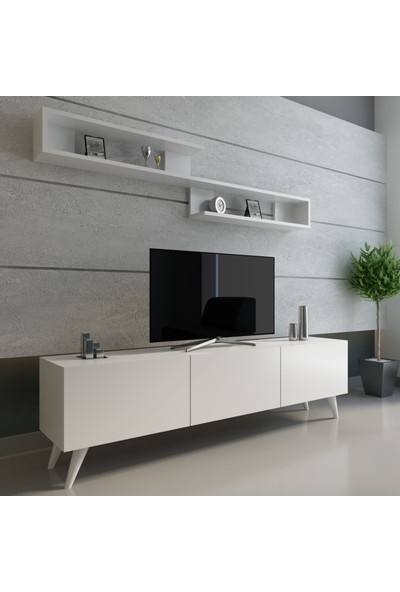 Evmonte - Atlas Tv Ünitesi Beyaz Evmonte - Atlas Tv Ünitesi Beyaz