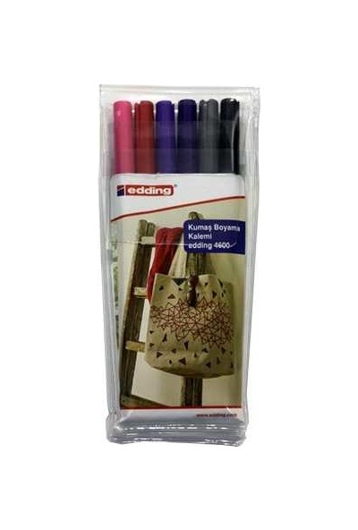 Edding Kumaş Boyama Kalemi Seti Sıcak Renkler Edding Kumaş Boyama Kalemi Seti Sıcak Renkler